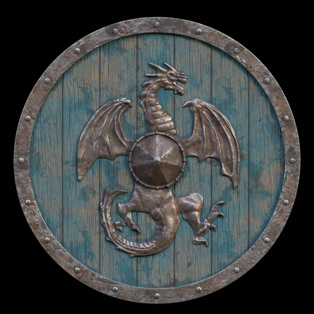 3D Medieval Dragon Shield - TurboSquid 2335706