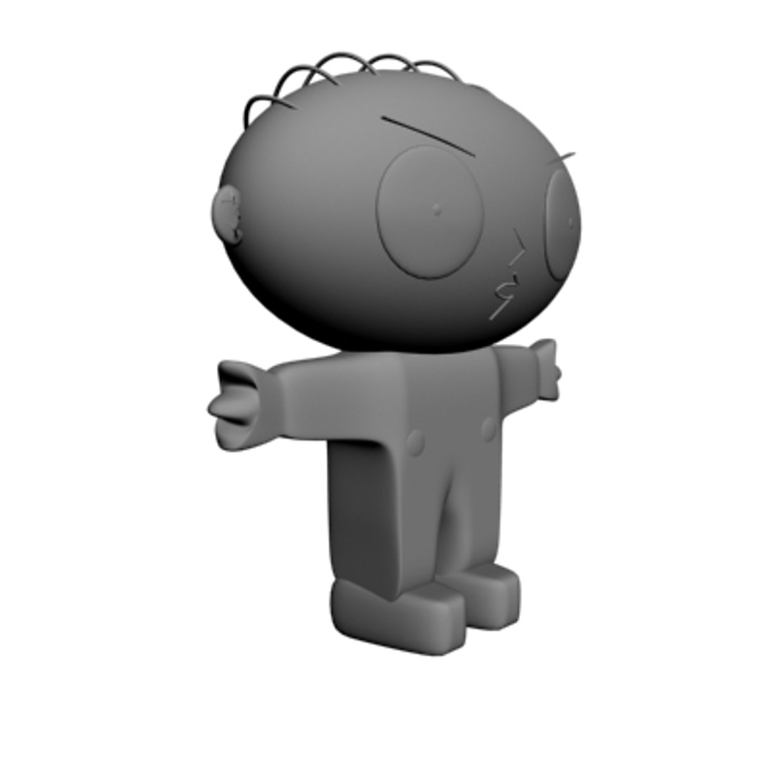 Stewie Family Guy 3d Model
