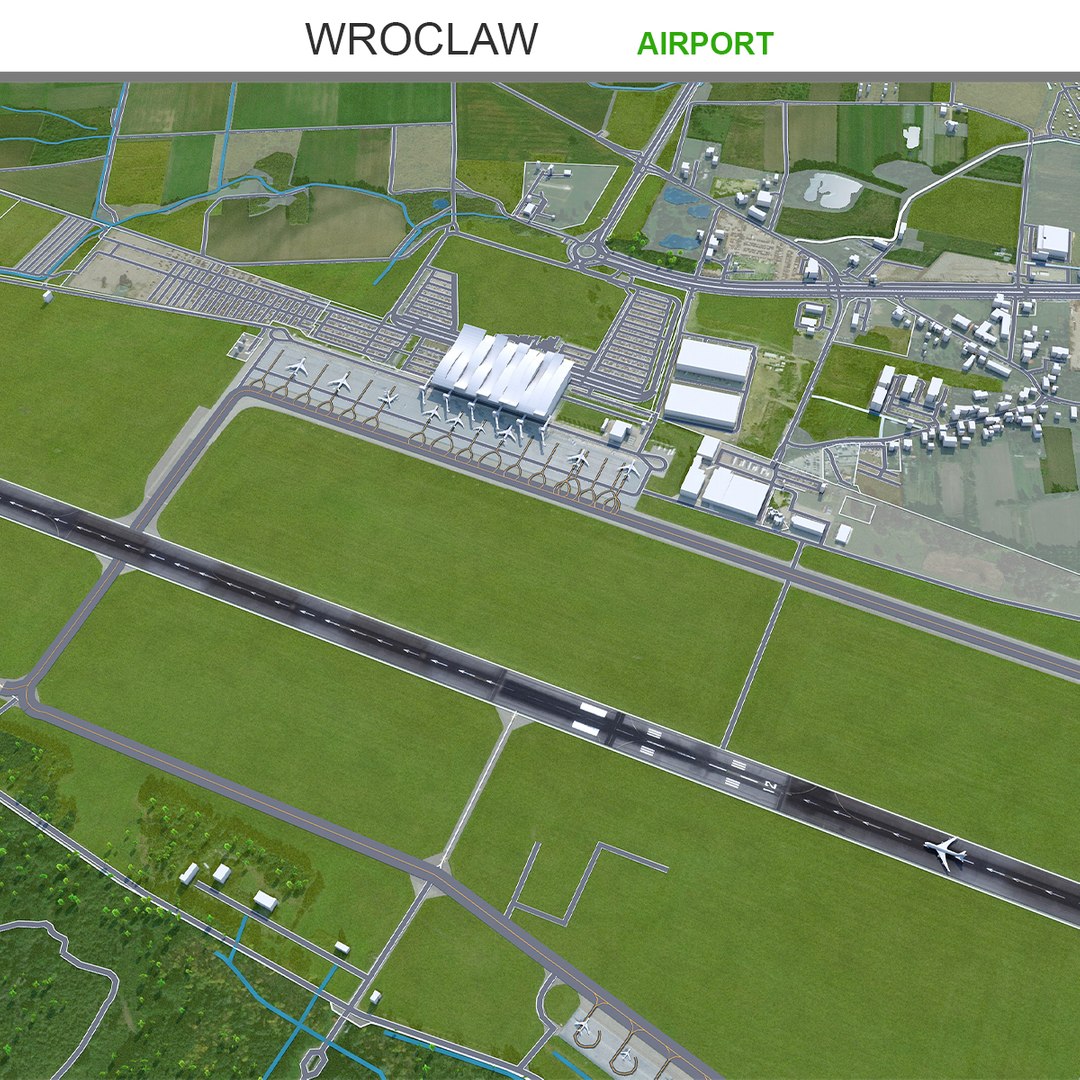 Wroclaw Nicolaus Copernicus Airport 3D Model - TurboSquid 2051846