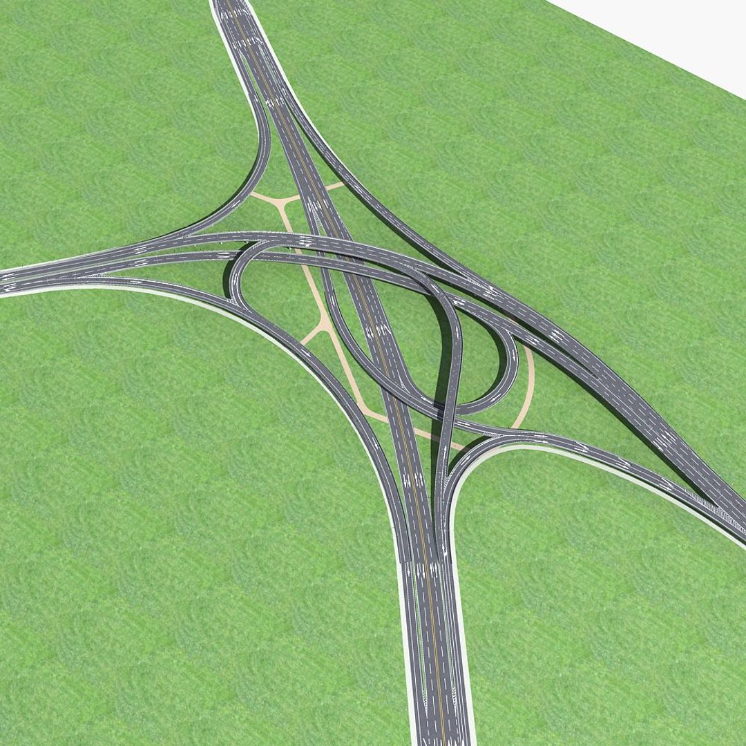 3d Highway Road Way Model