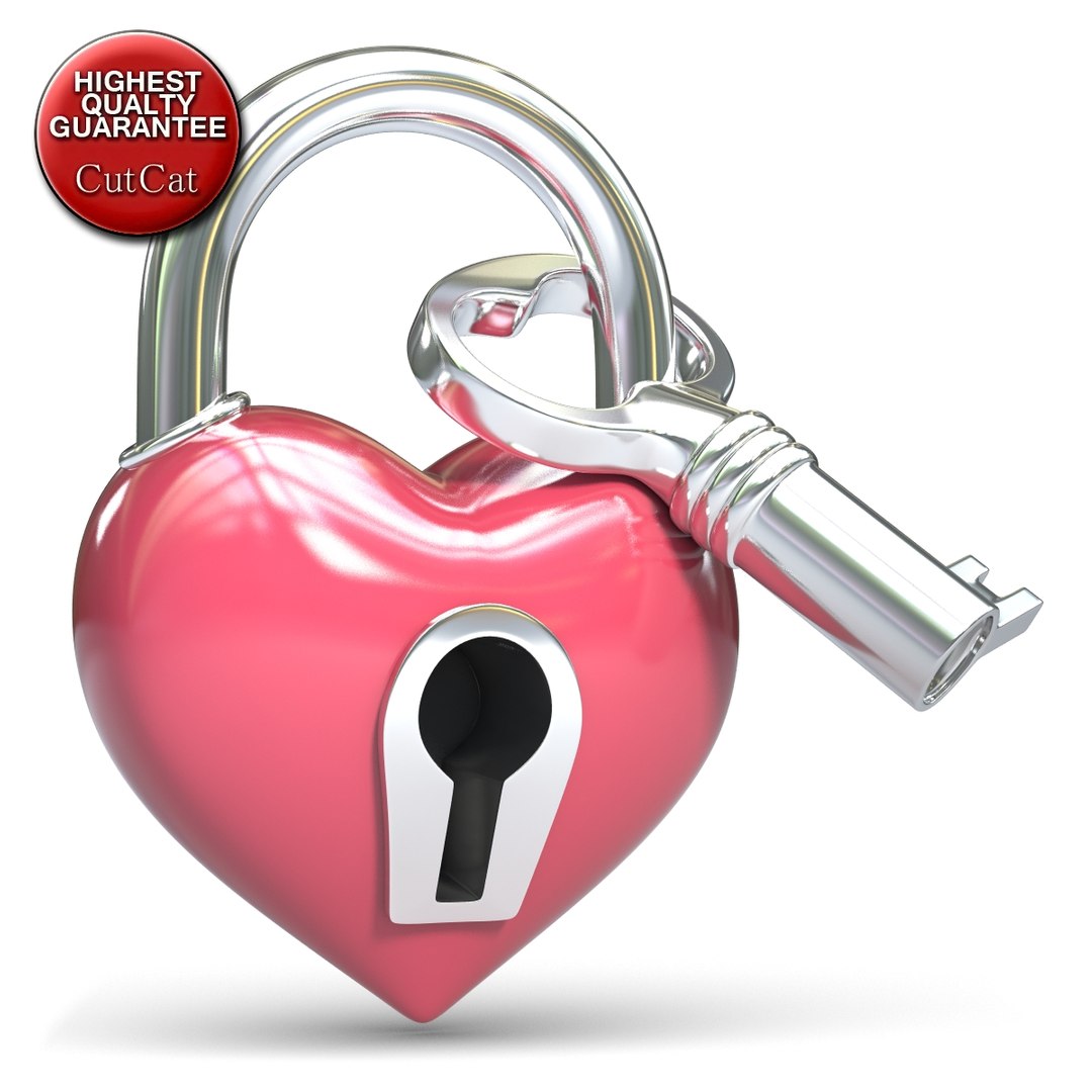 Heart Pad Lock Fbx