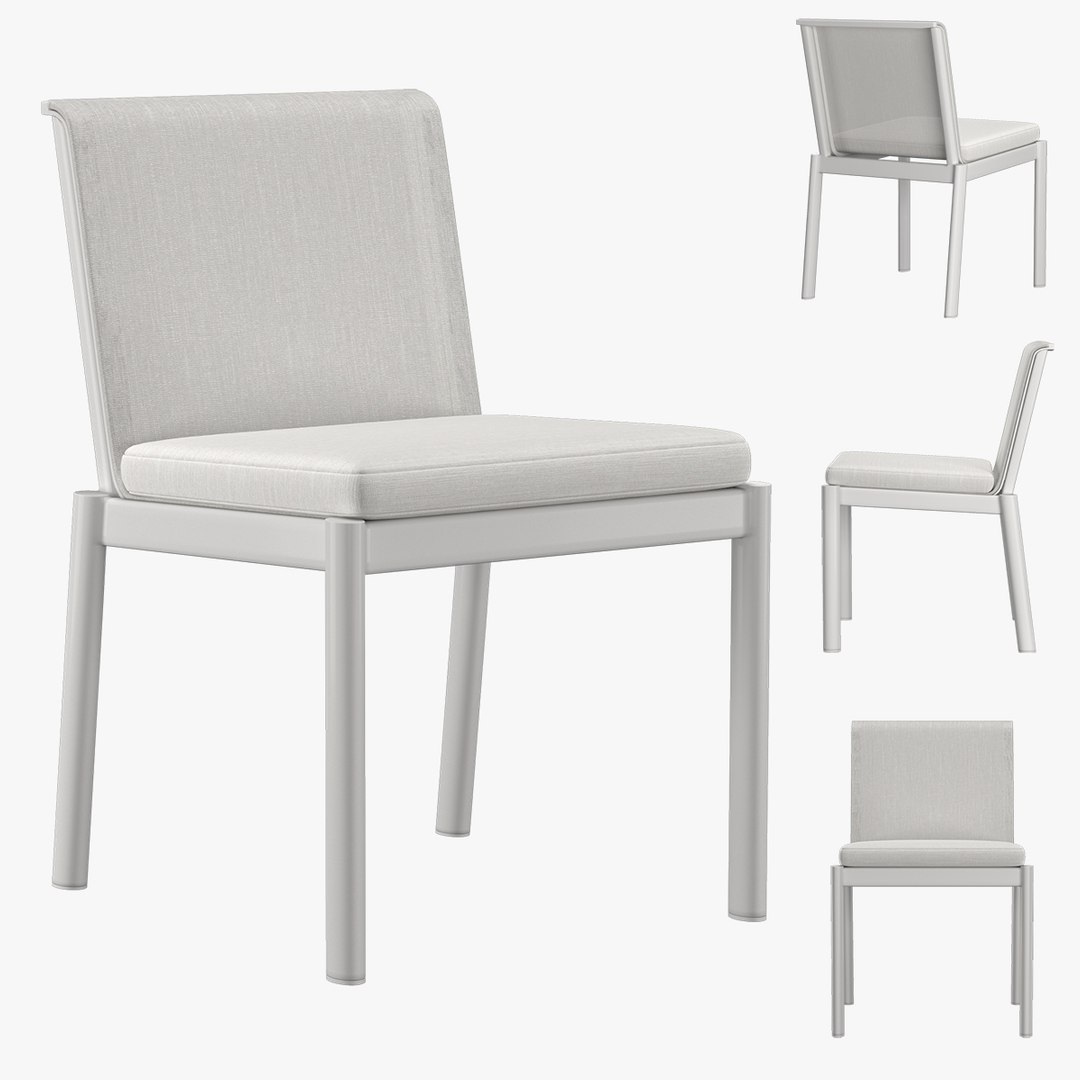 MARINO ALUMINUM DINING SIDE CHAIR 3D - TurboSquid 1983055