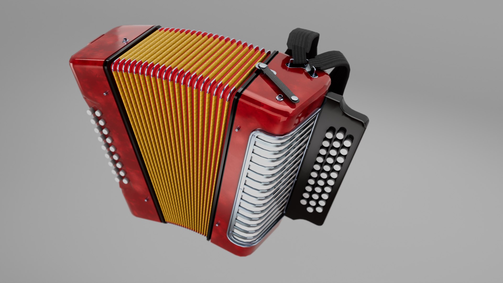 Button accordion 3D model - TurboSquid 2048769