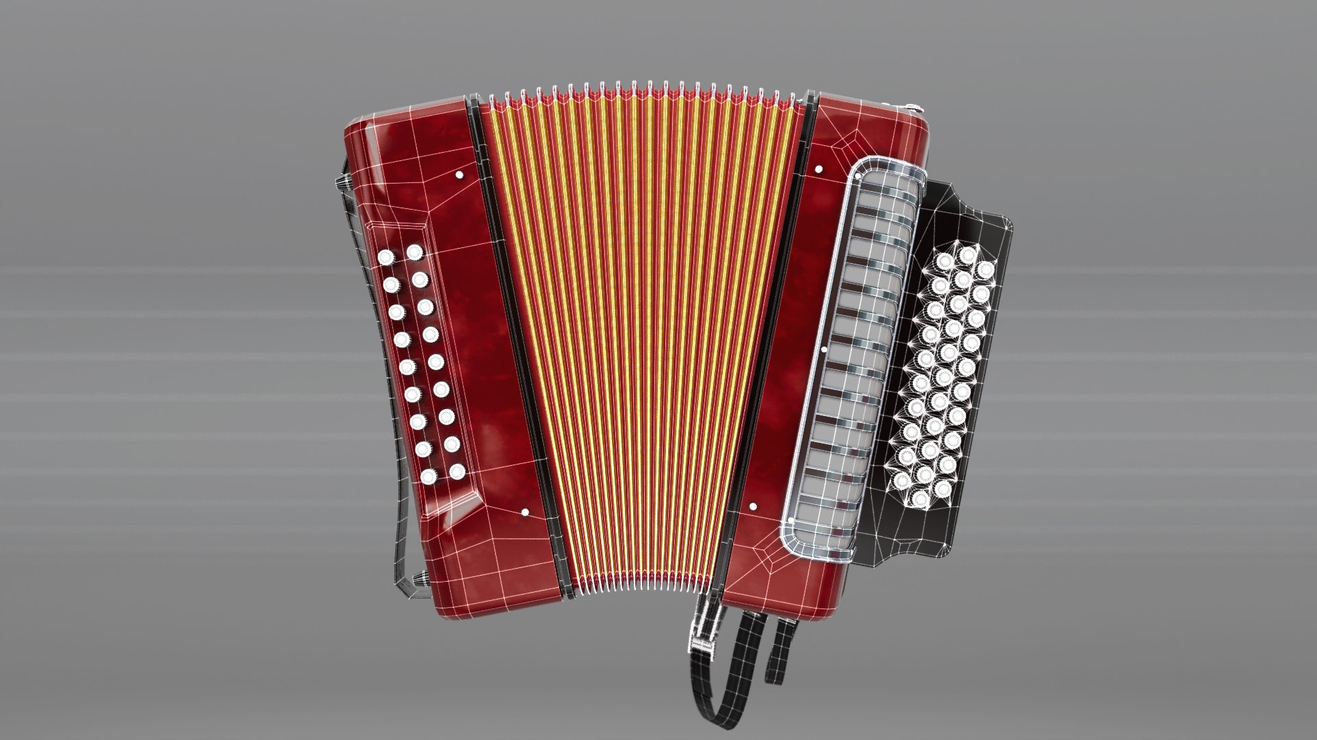 Button accordion 3D model - TurboSquid 2048769