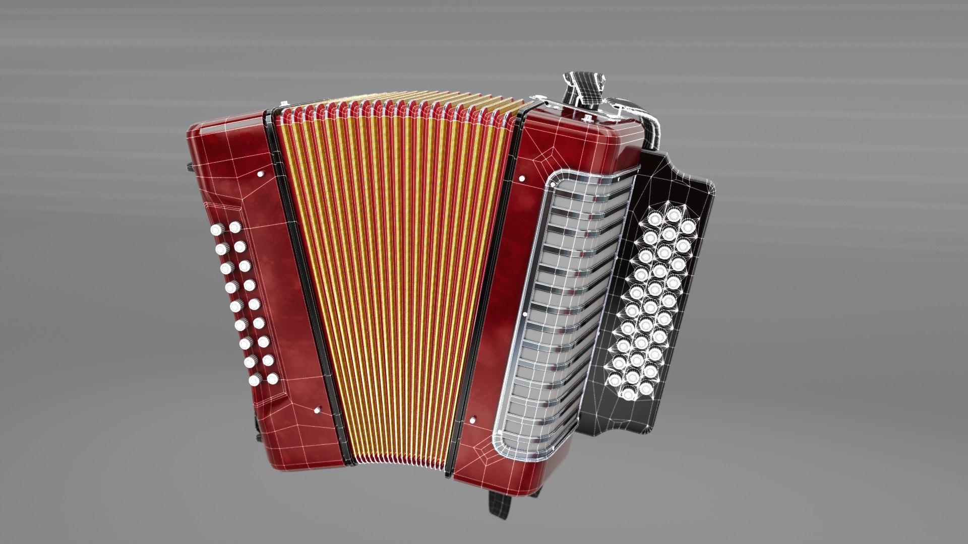 Button accordion 3D model - TurboSquid 2048769