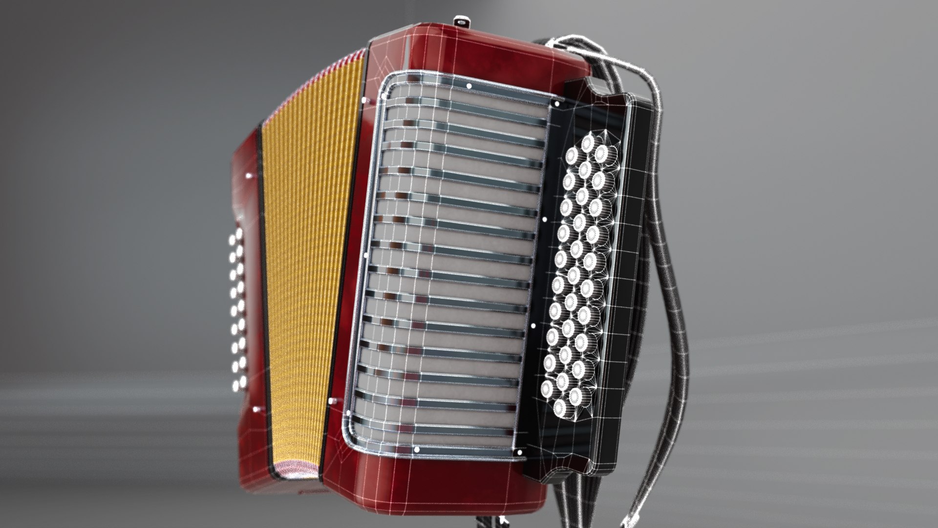 Button accordion 3D model - TurboSquid 2048769