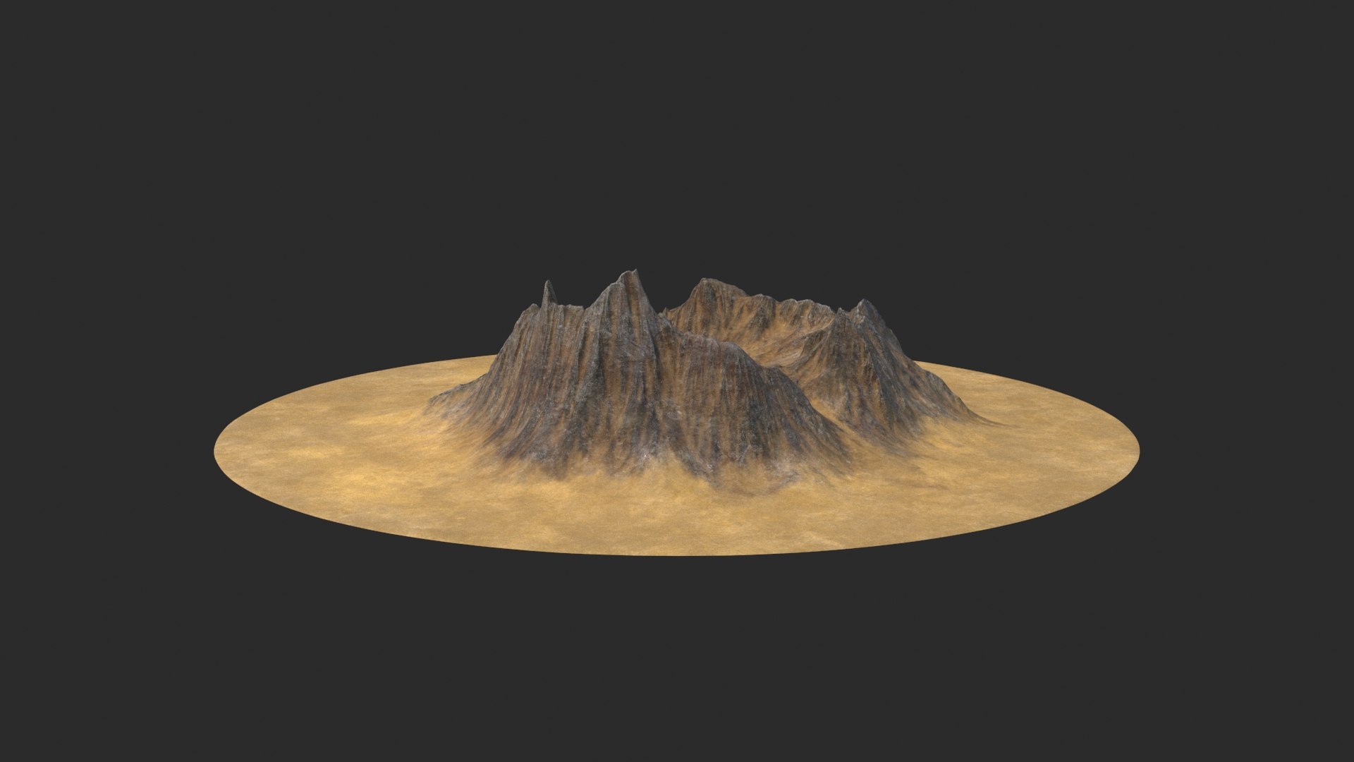 3D Mountain Model - TurboSquid 2097861