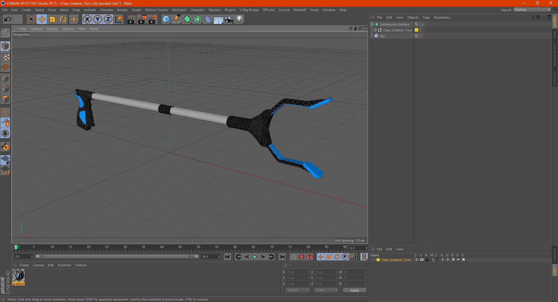3D Claw Grabber Tool Grab - TurboSquid 1689265