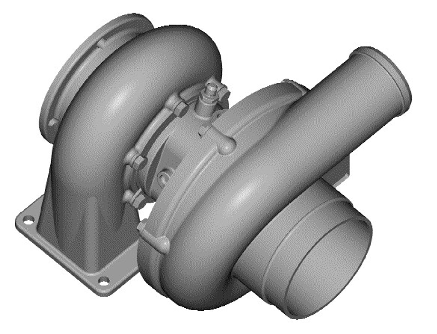 3d Turbo Engine Model