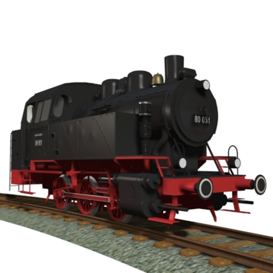 3ds Max Steam Engine Locomotives