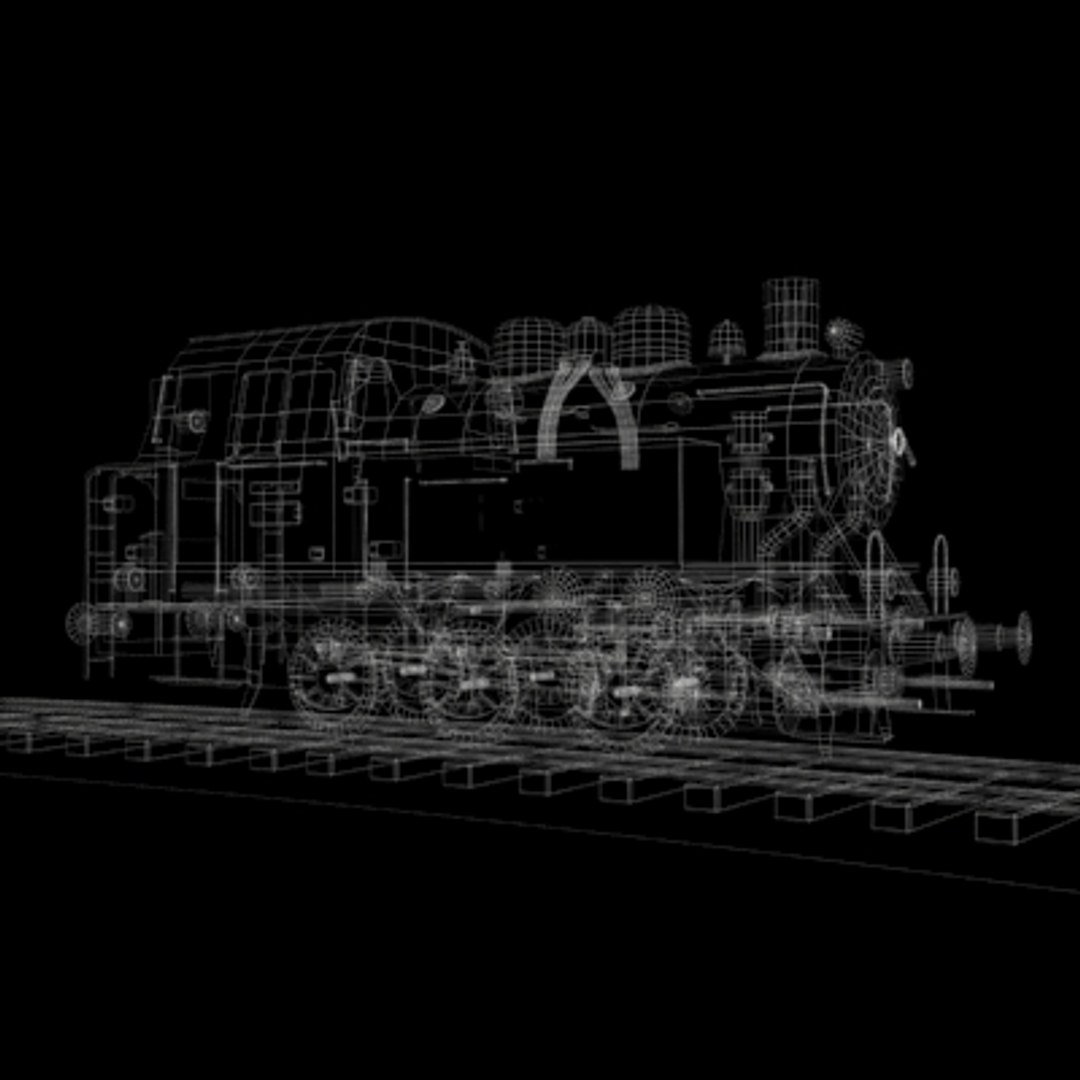 3ds Max Steam Engine Locomotives
