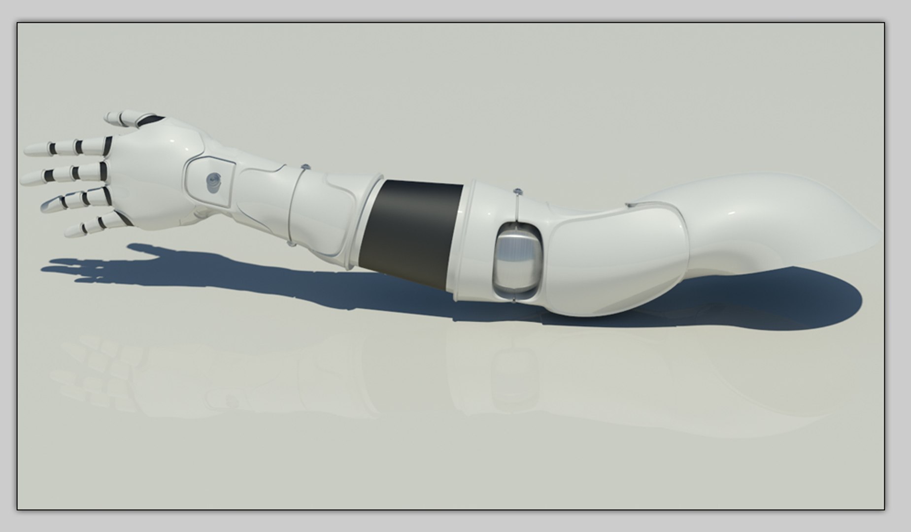 3d Arm Cybernetic Model