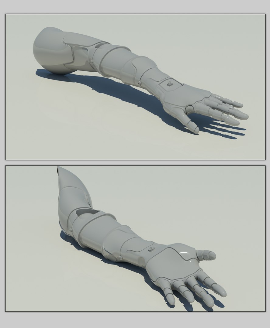 3d Arm Cybernetic Model