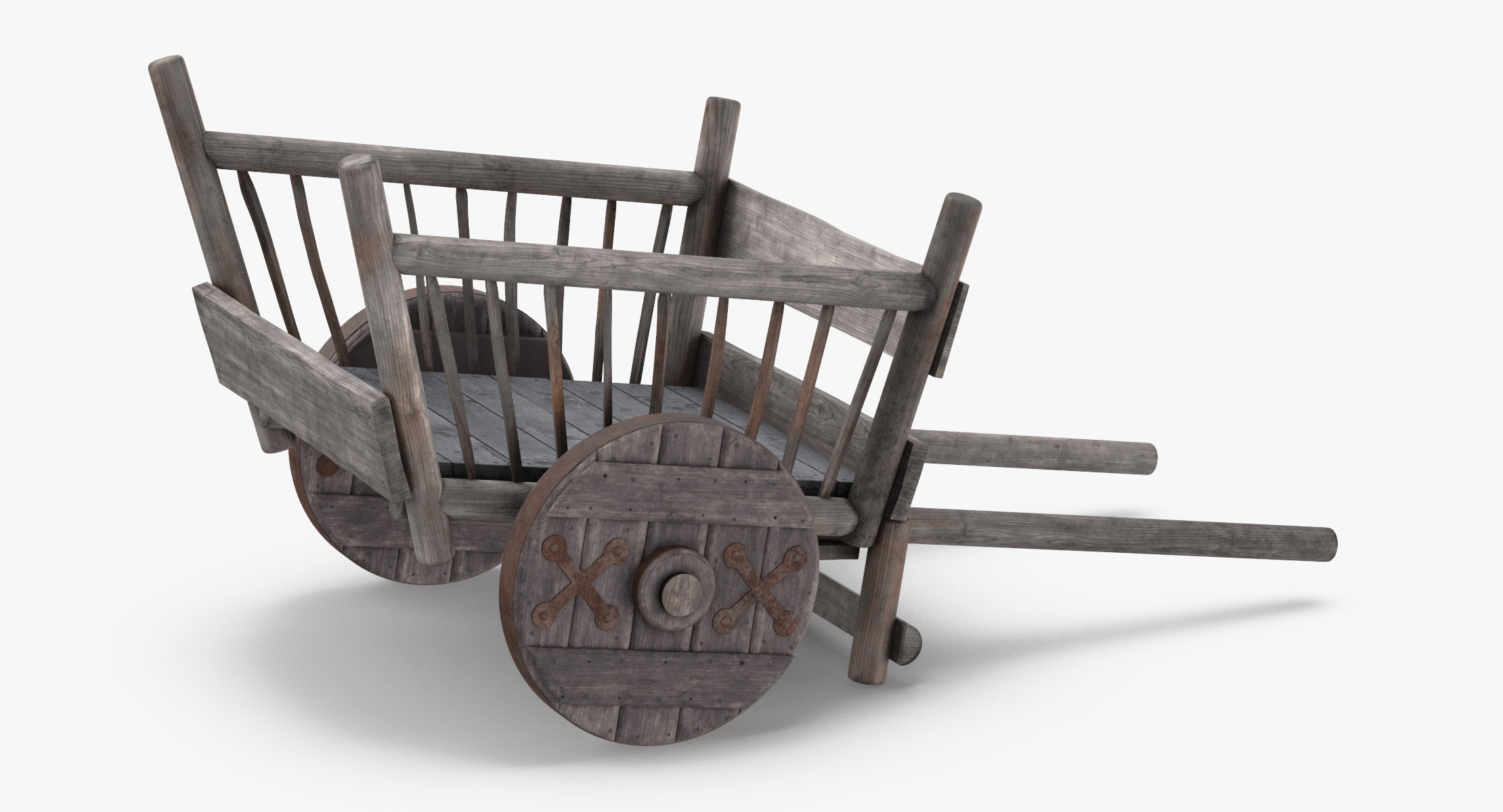 3d model hand cart