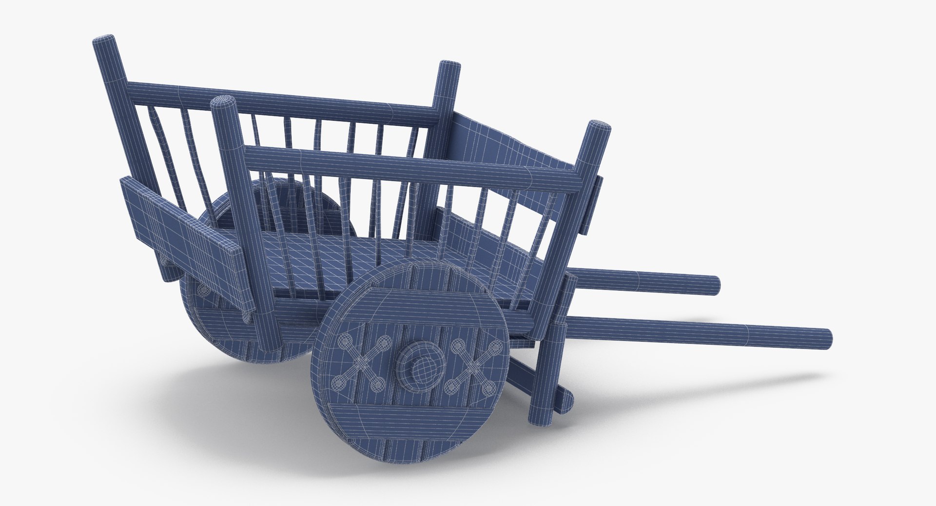 3d model hand cart
