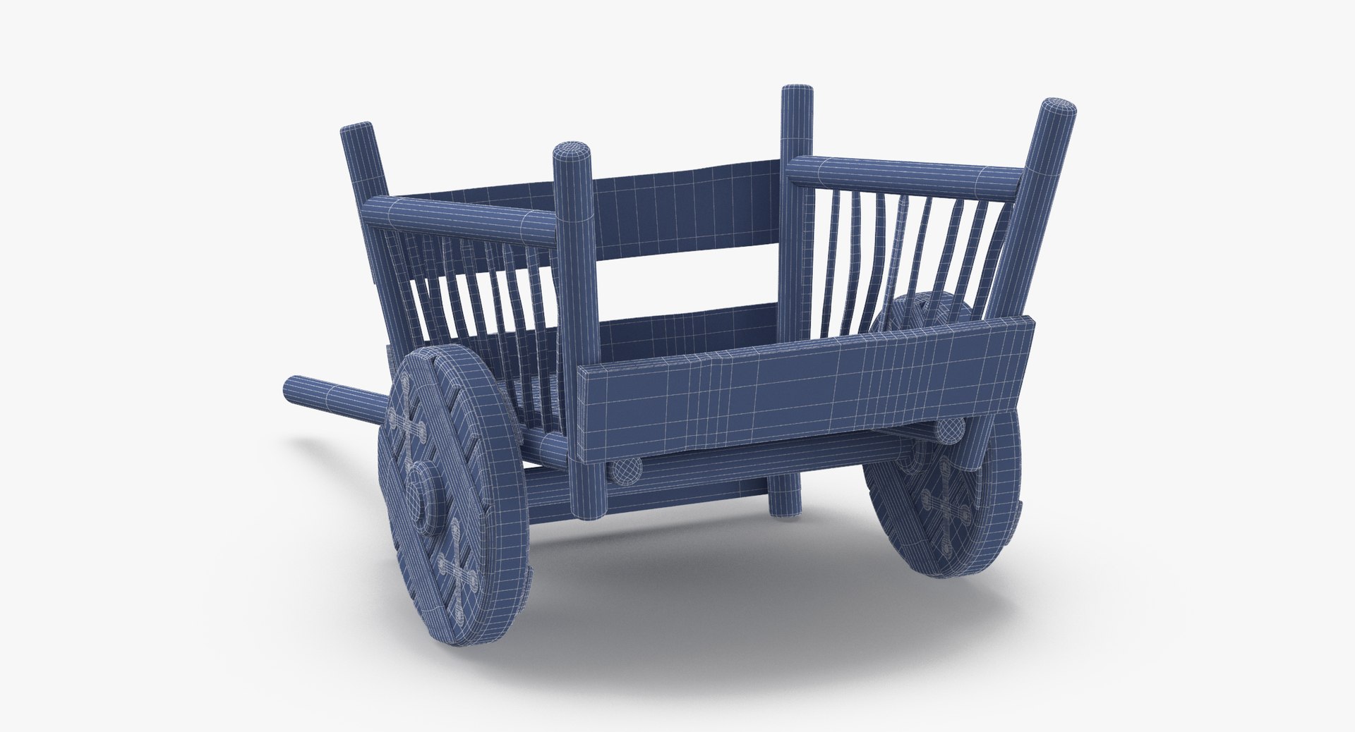 3d model hand cart