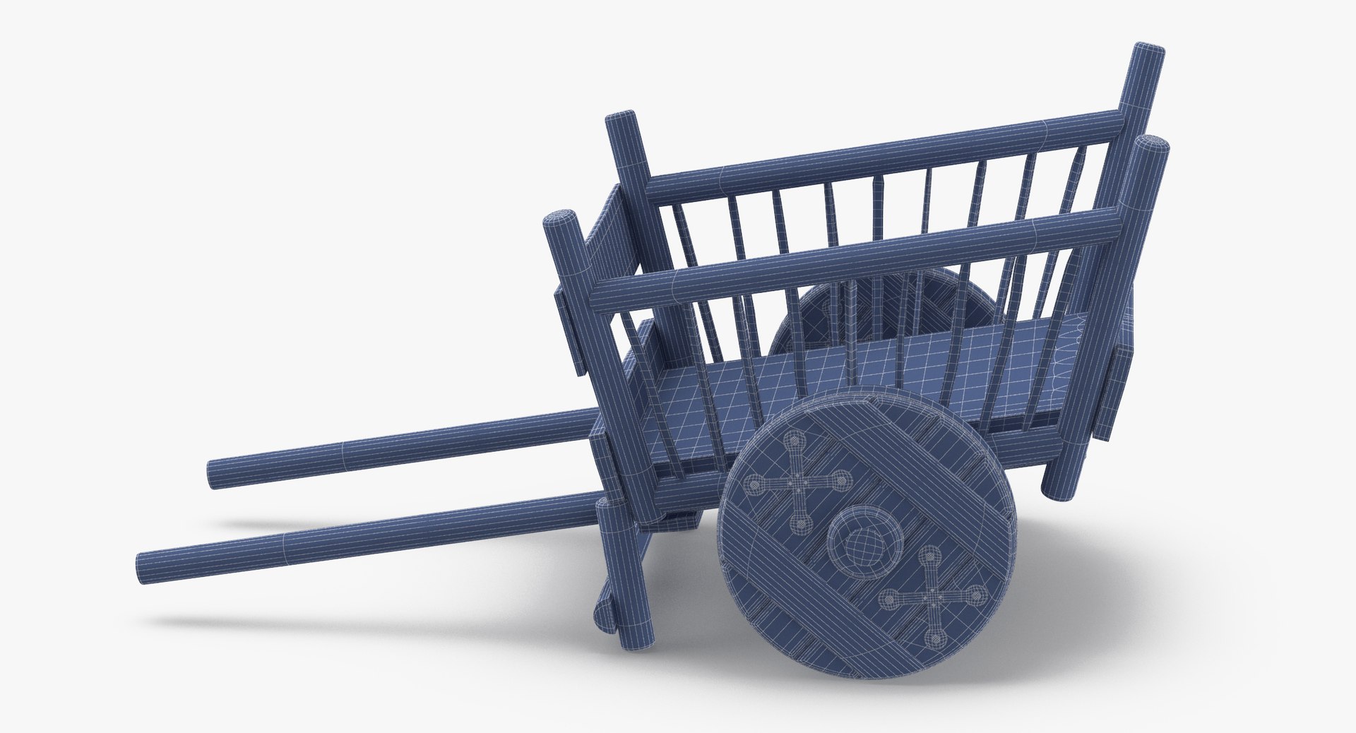 3d model hand cart