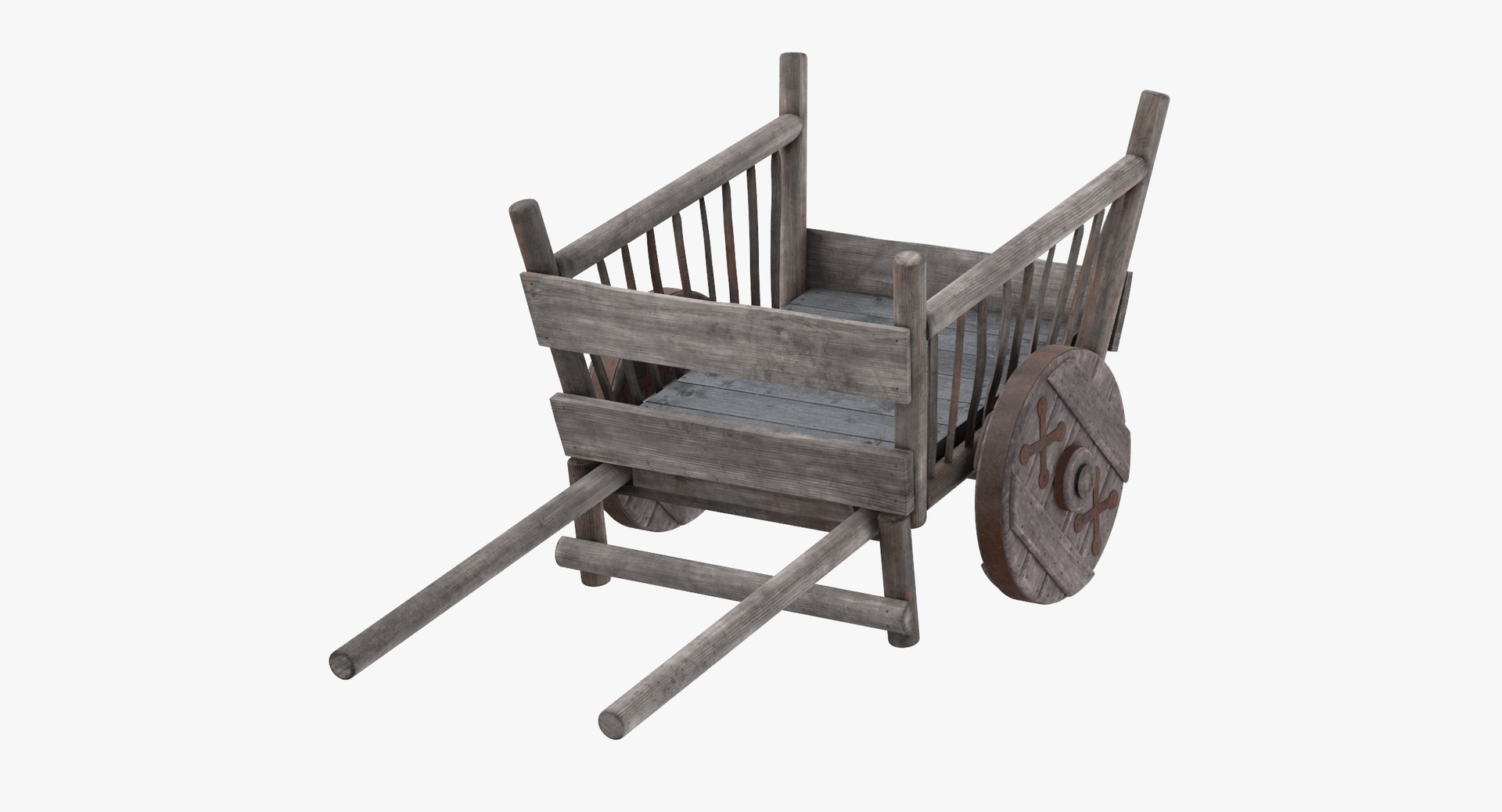 3d model hand cart