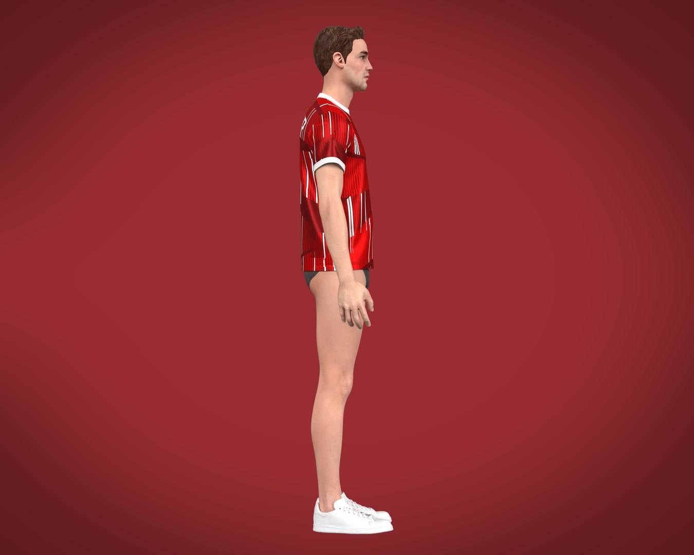 Soccer Football Wine Red Color Jersey Player-11 3D - TurboSquid 2047074