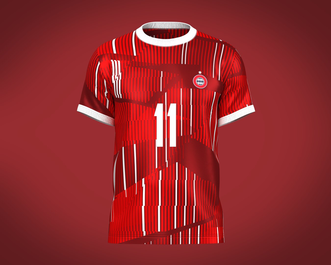 Soccer Football Wine Red Color Jersey Player-11 3D - TurboSquid 2047074