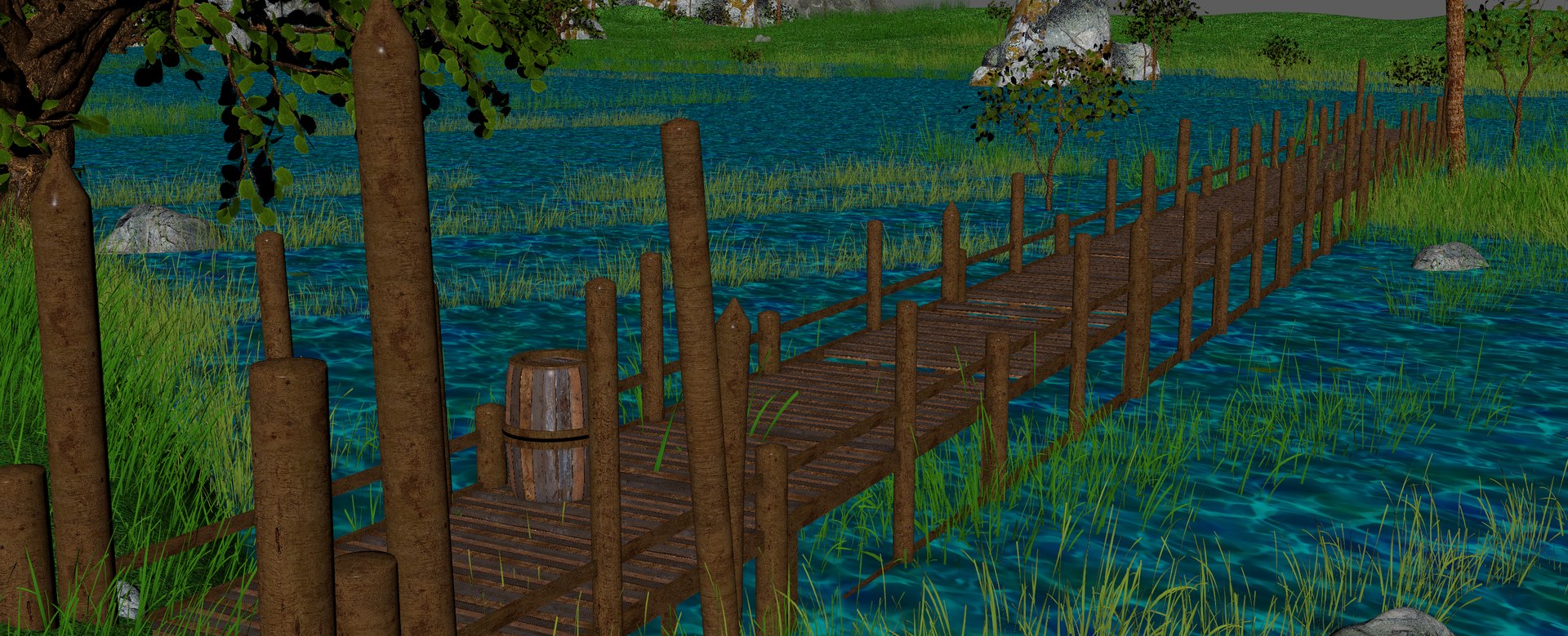 3D Swamp Lake - TurboSquid 1355823