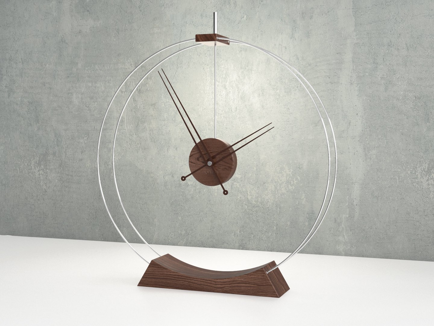 Free Double Rings Desk Clock 3D Model - TurboSquid 1308810