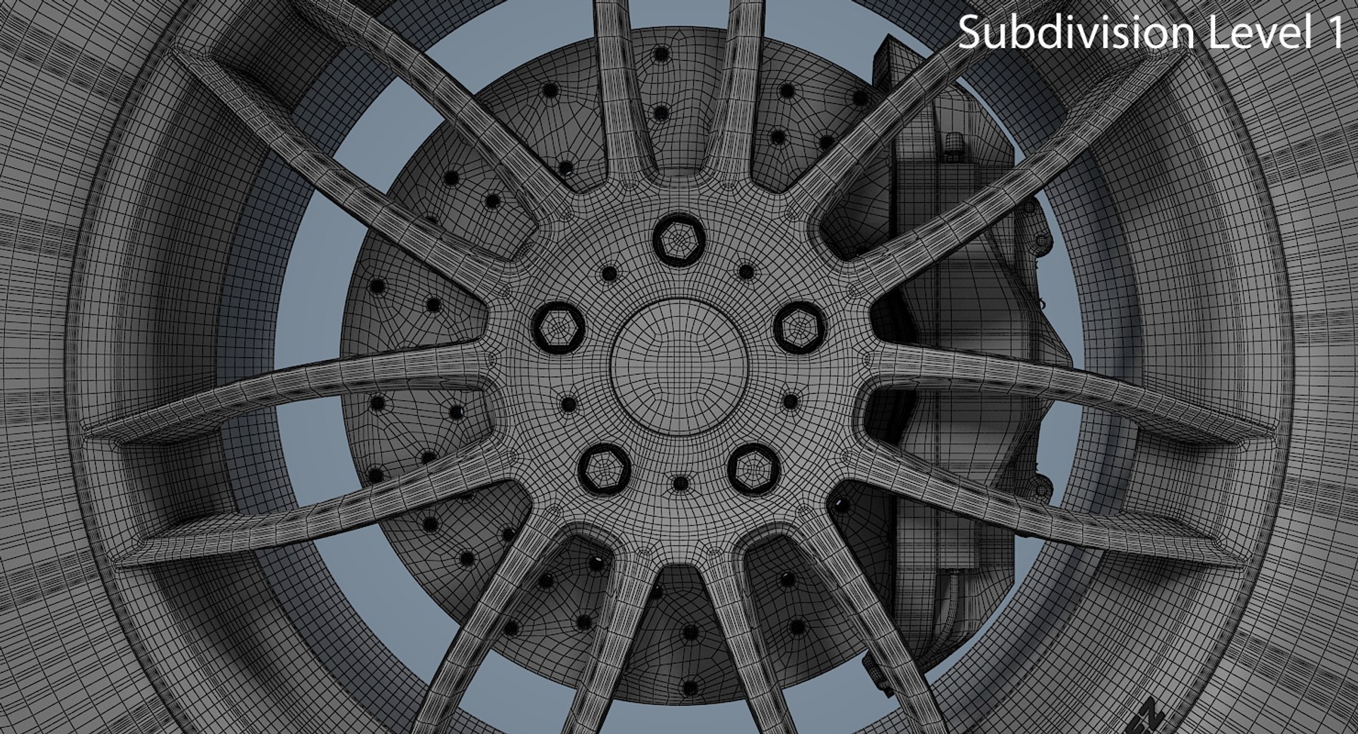 3d sydney disk car wheel model