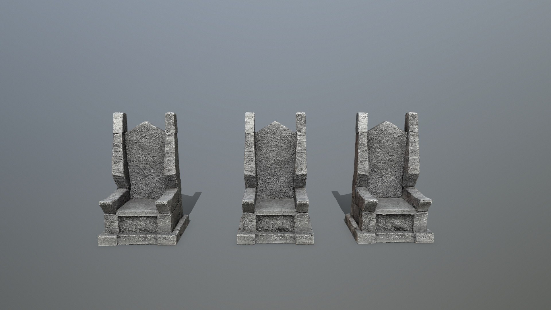 3D Stone Throne Model - TurboSquid 2261557