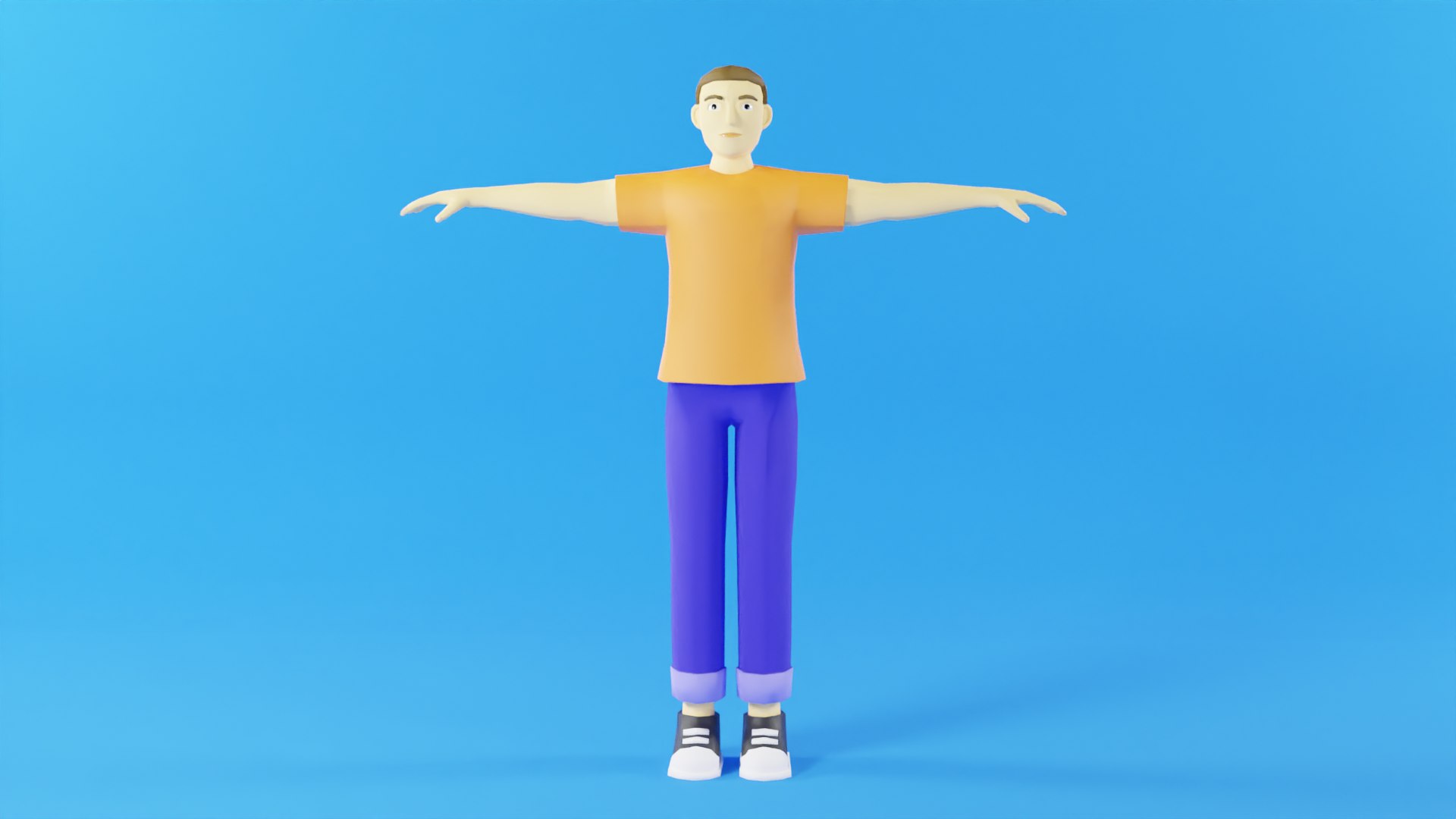 Man character toon 3D model - TurboSquid 1681116