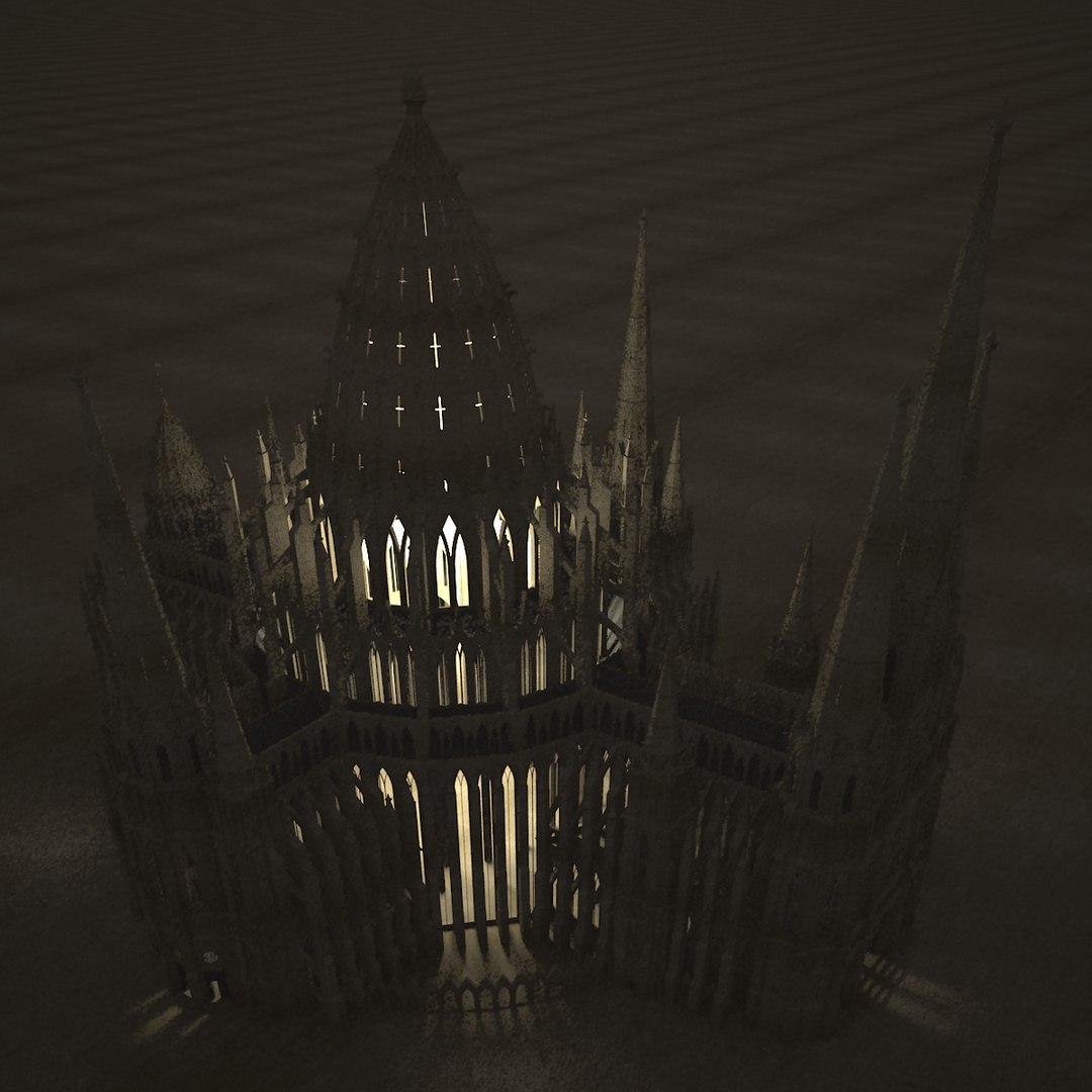 3d Model Cathedral Gothic