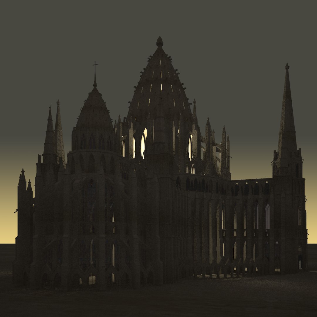 3d Model Cathedral Gothic