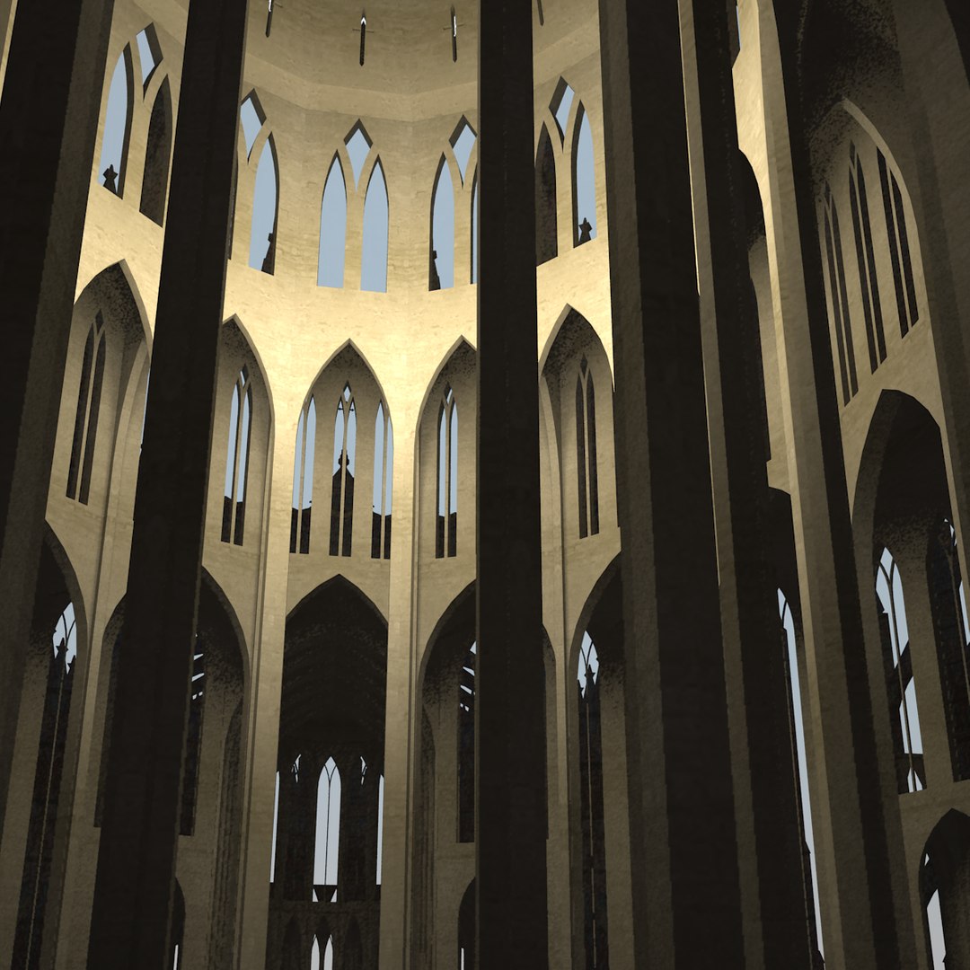 3d Model Cathedral Gothic
