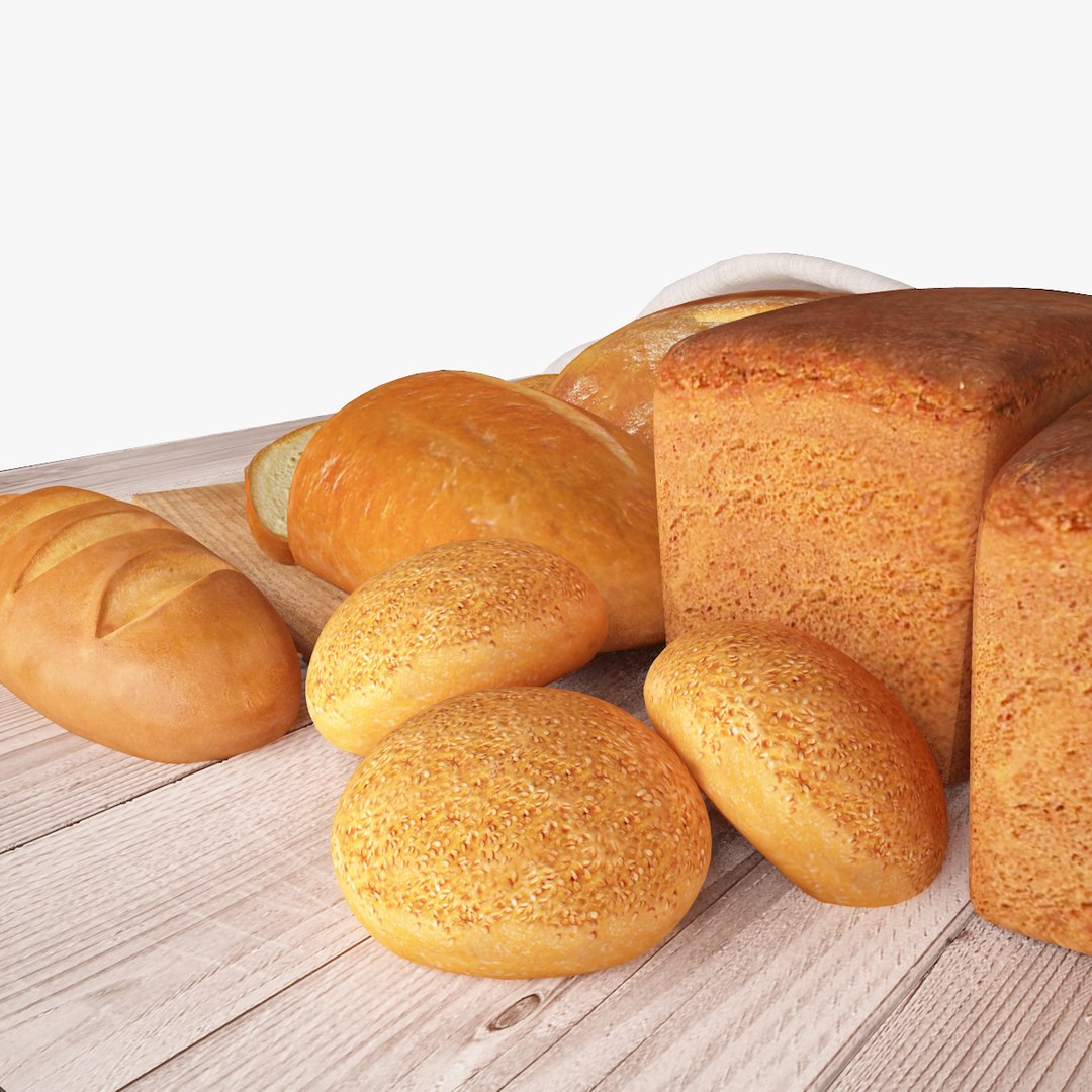 Bread Set 3d Max