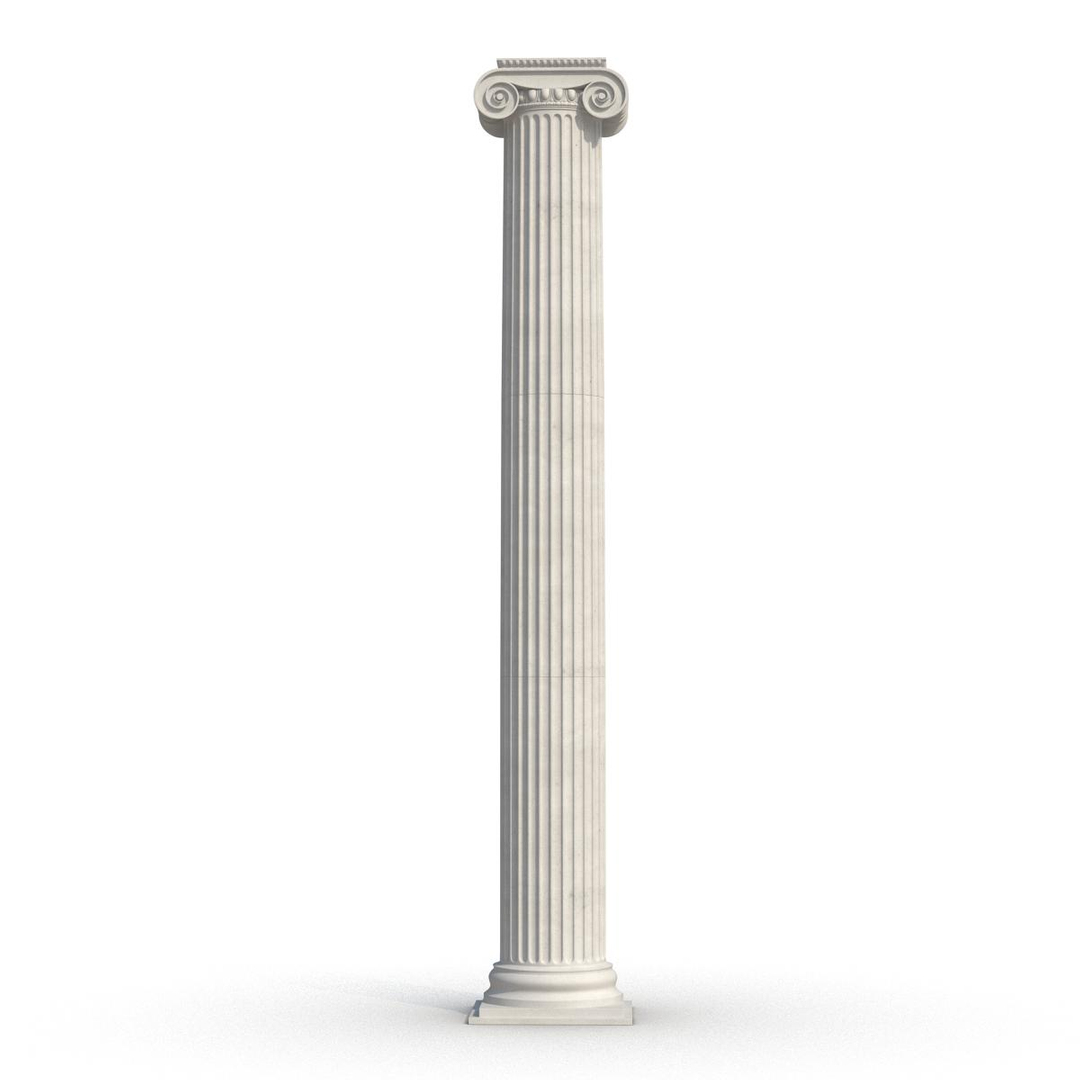 3d model ionic column greco roman