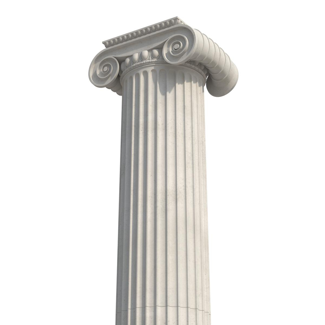 3d model ionic column greco roman