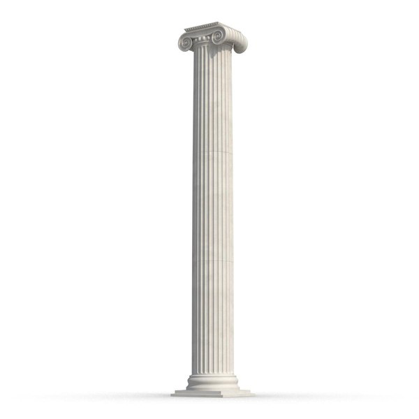 3d model ionic column greco roman