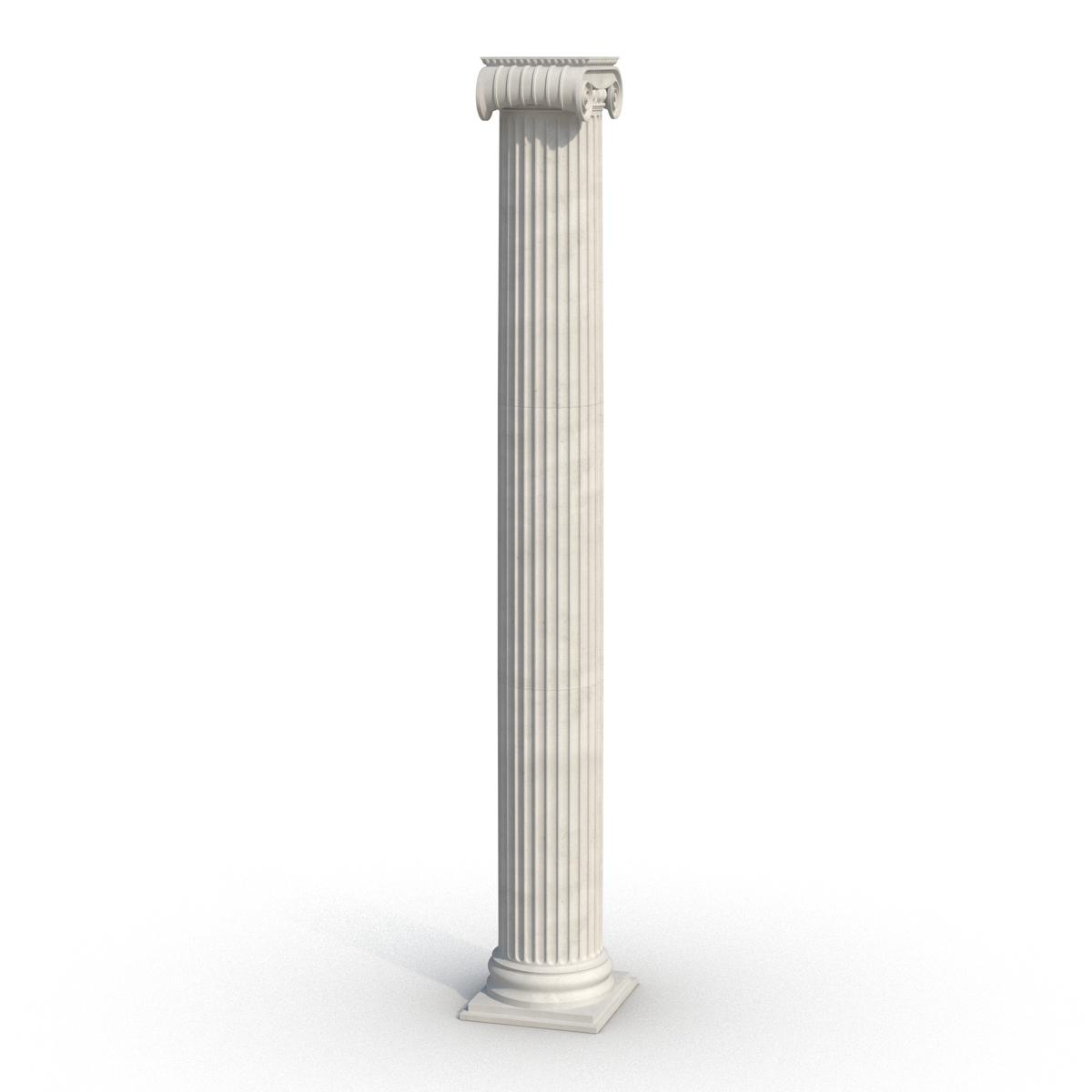 3d model ionic column greco roman
