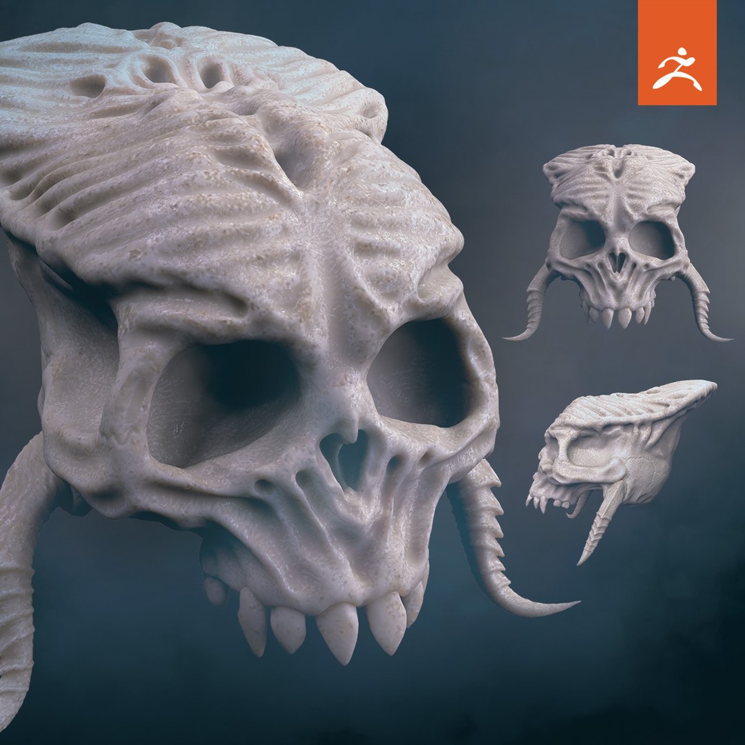 3D Demon Pack Skull Model - TurboSquid 1373974