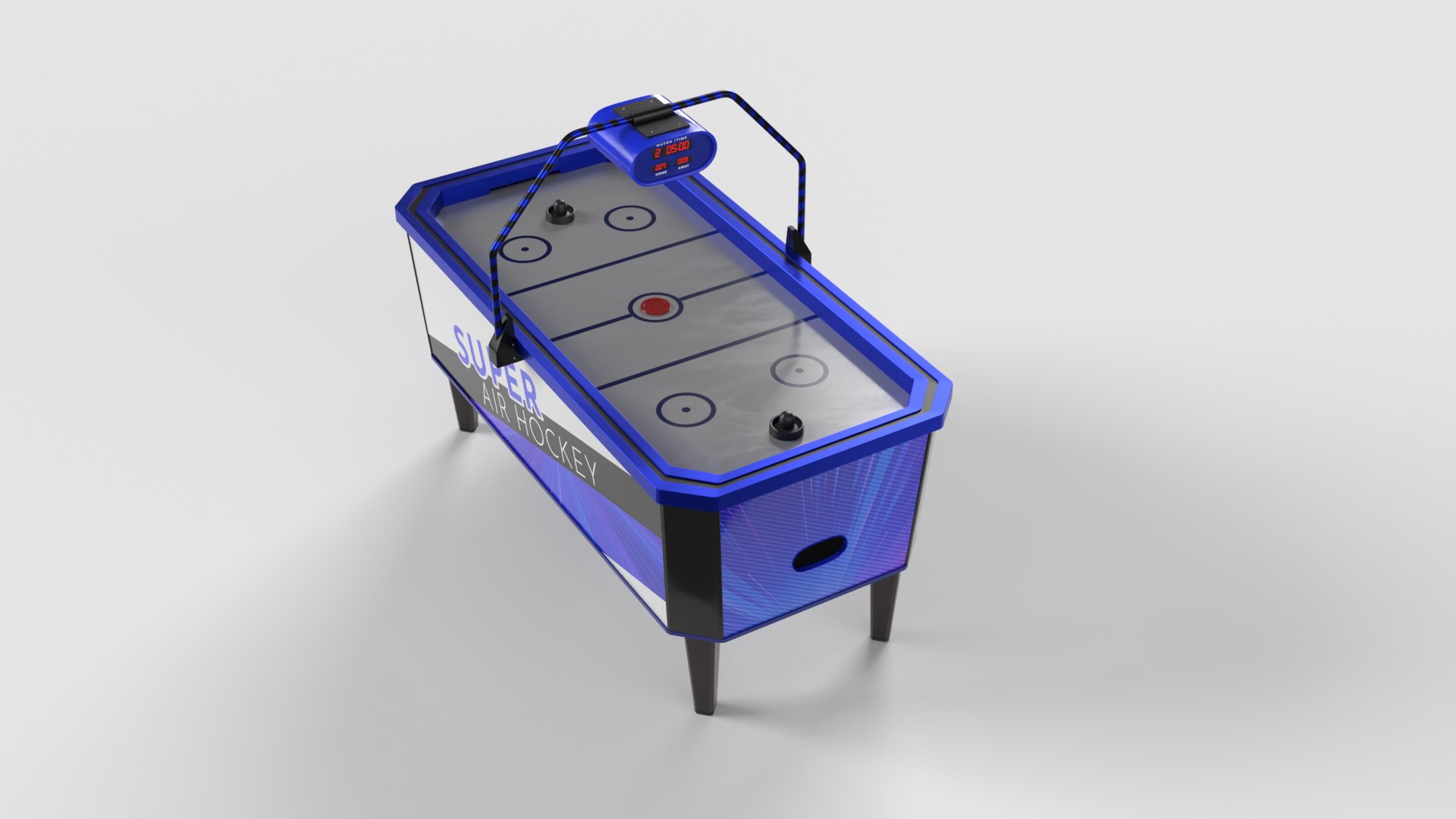 Air Hockey Table 3D Model - TurboSquid 2341815