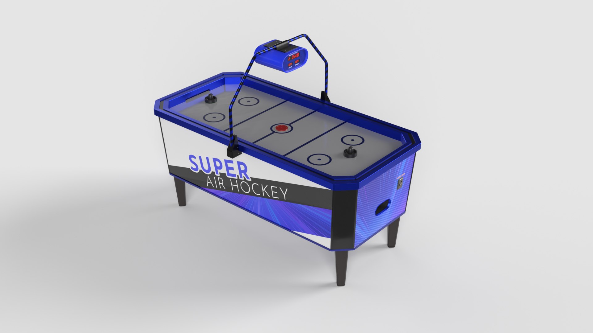 Air Hockey Table 3D Model - TurboSquid 2341815