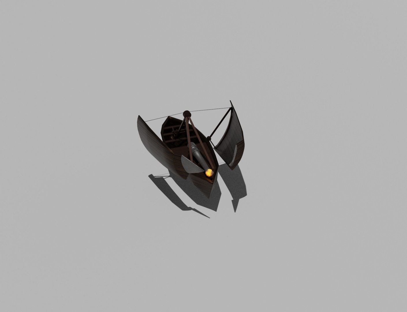 Cannon Boat Leonardo Da 3D Model - TurboSquid 1493893