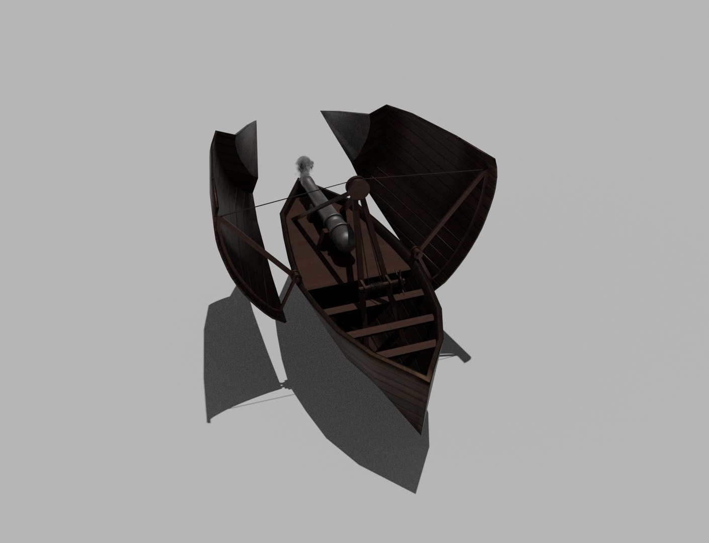 Cannon Boat Leonardo Da 3D Model - TurboSquid 1493893