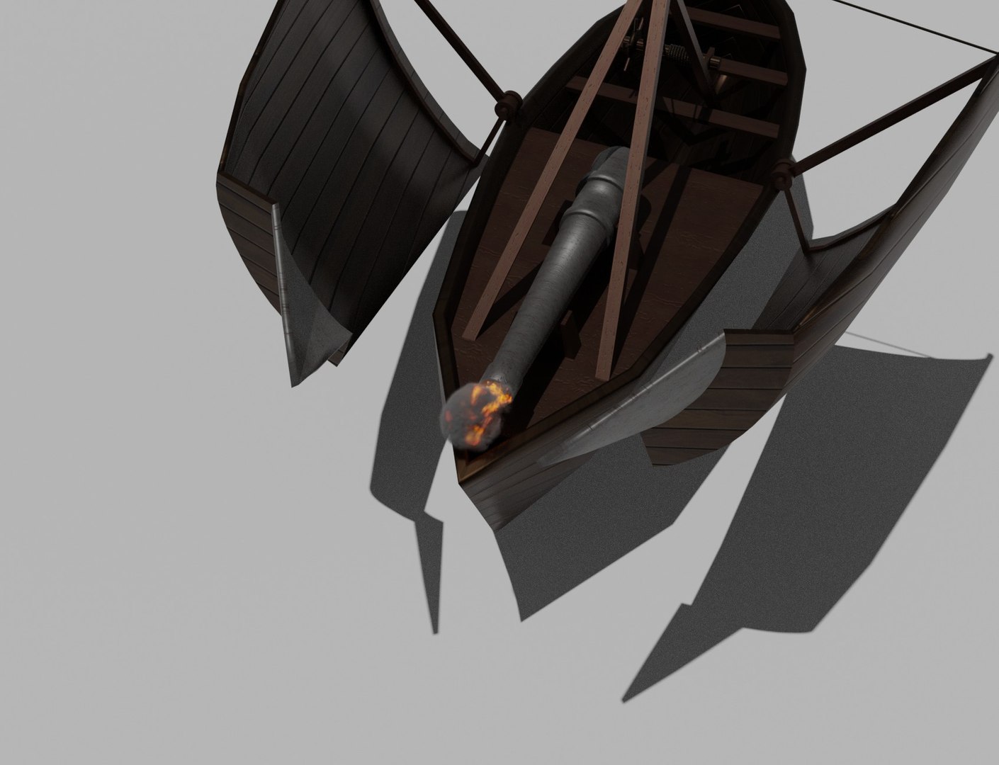 Cannon Boat Leonardo Da 3D Model - TurboSquid 1493893