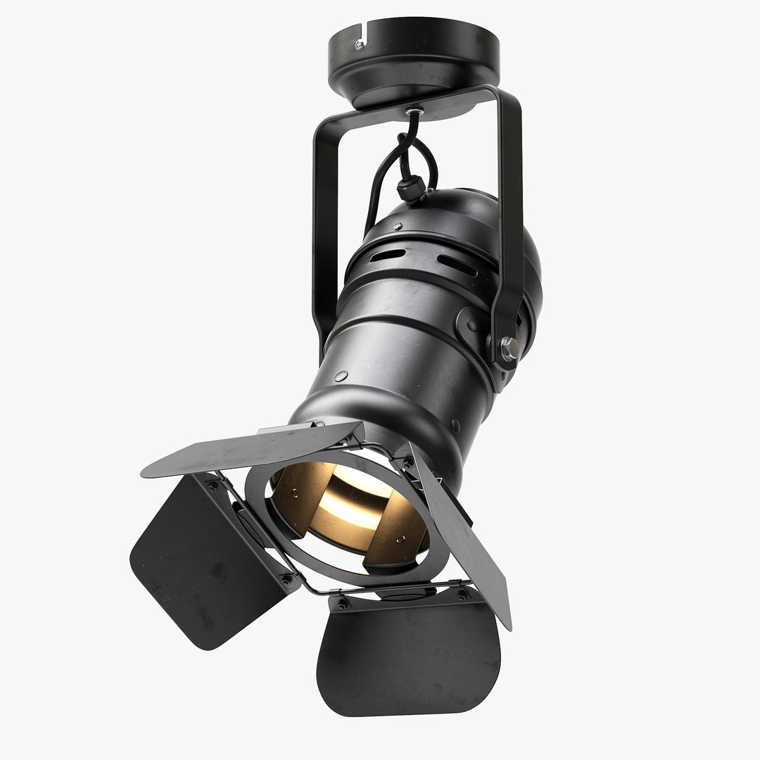 3D Spotlight Retro - TurboSquid 1470092