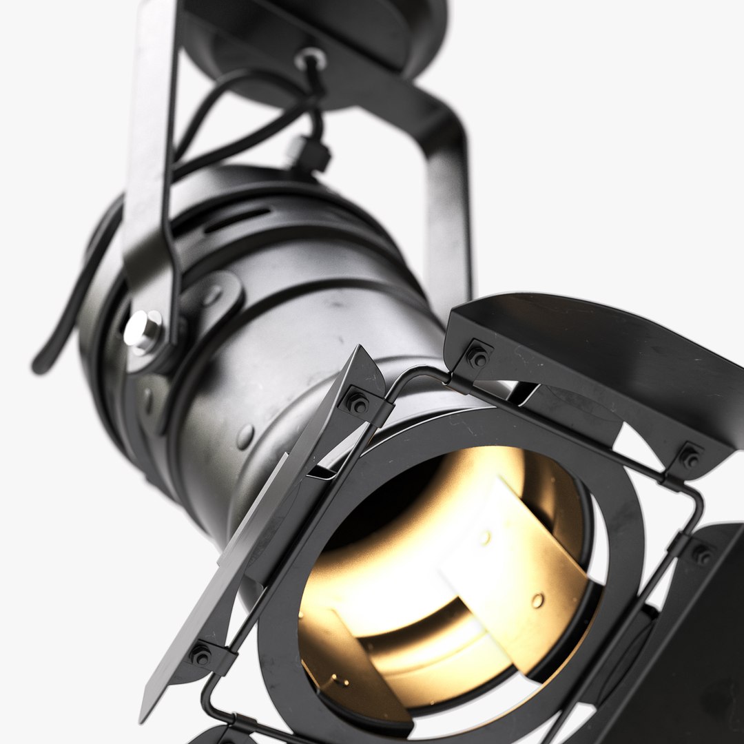 3D Spotlight Retro - TurboSquid 1470092