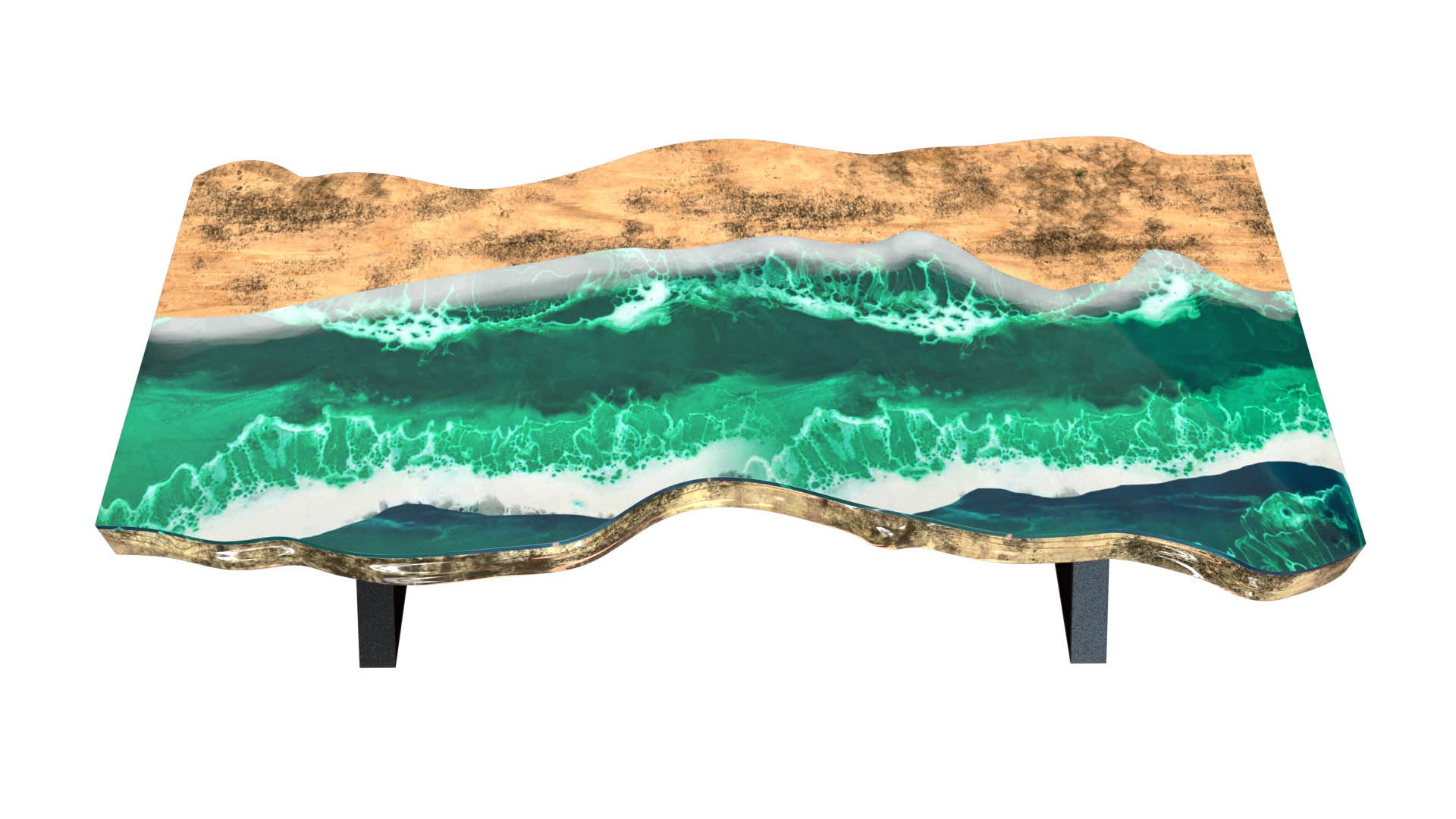 Wooden Resin Table 3D Model - TurboSquid 2120572
