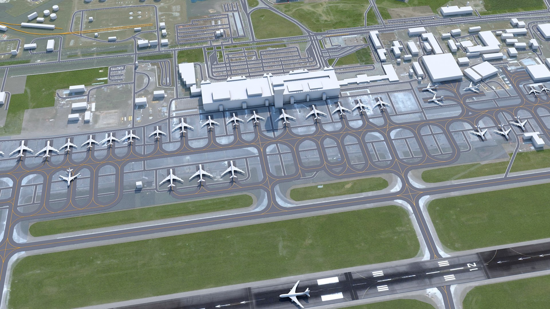 3D Model Yekaterinburg Koltsovo Airport - TurboSquid 2005548