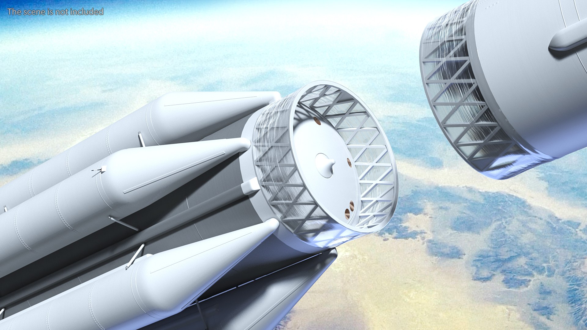 3D Heavy Lift Launch Rocket Main Parts - TurboSquid 1770172