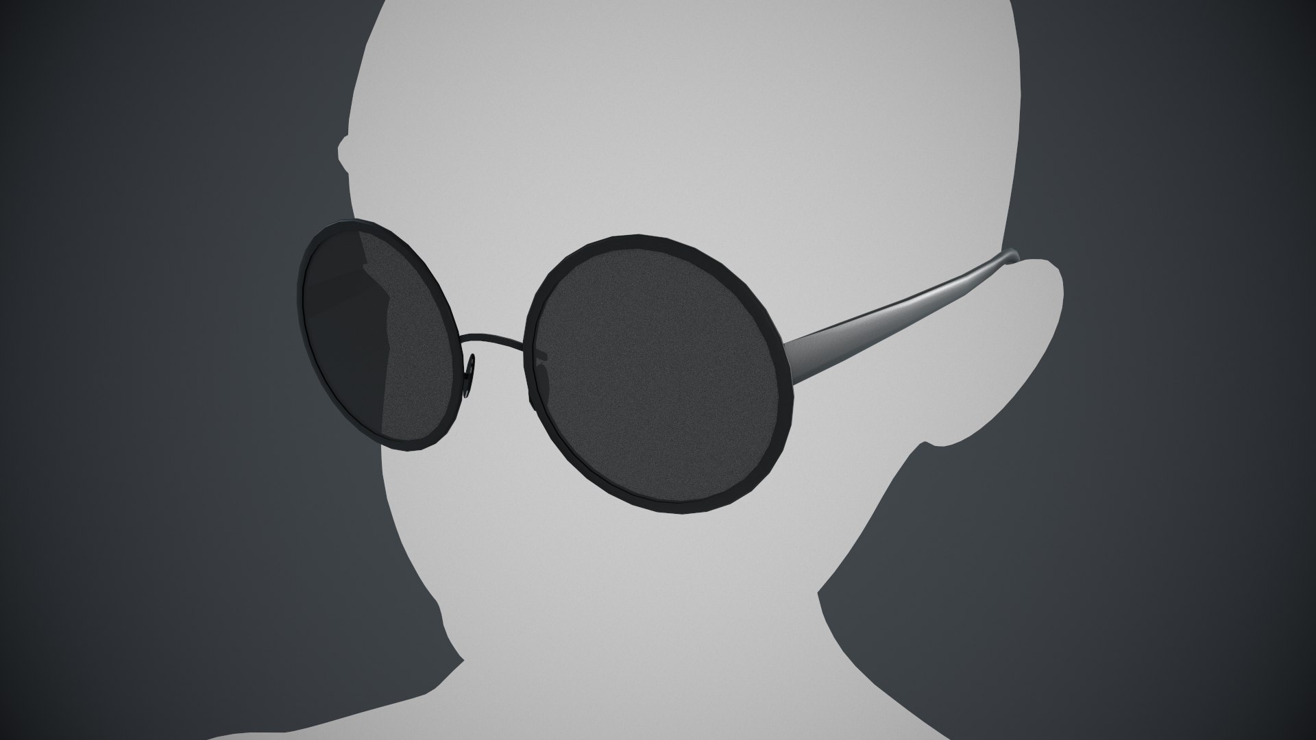 Stylized Black Glasses Style 1 3D Model - TurboSquid 1927486