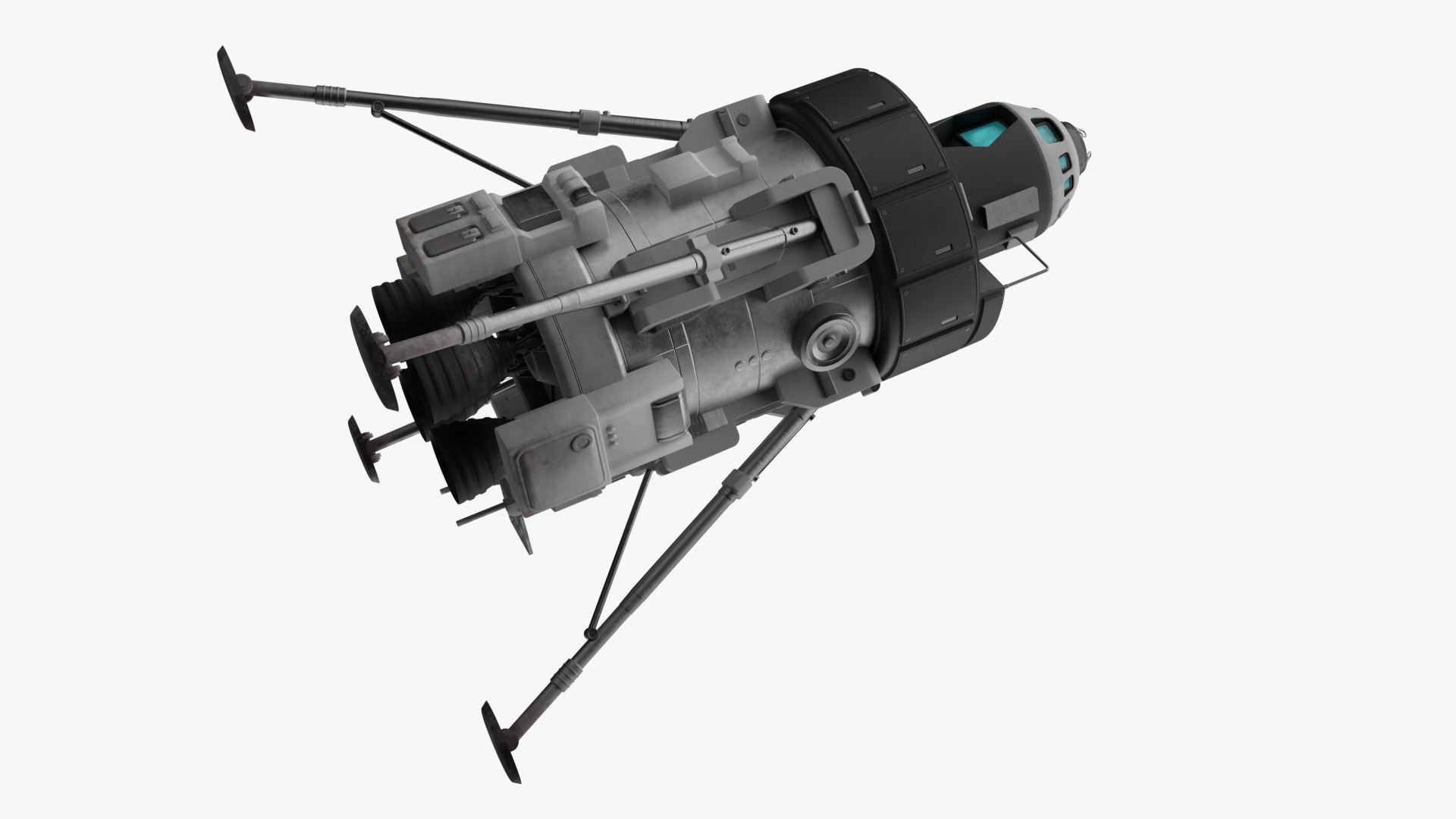 3D Manned Lunar Lander - TurboSquid 1627025